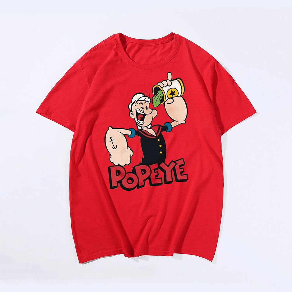 TV Cartoon Popeye Plus Size T-Shirts